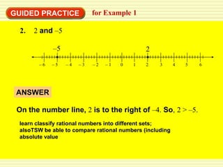 2.1 integers & rational numbers | PPTX