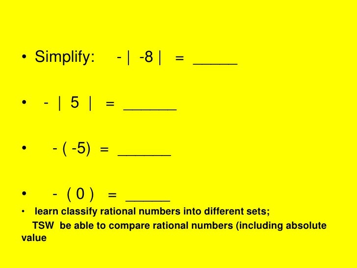 2.1 integers & rational numbers