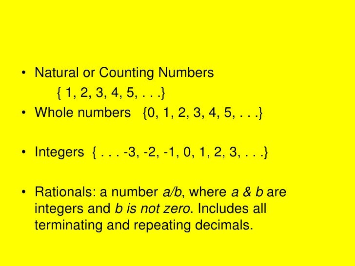 2.1 integers & rational numbers