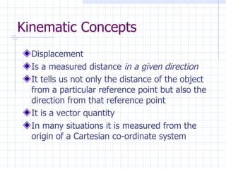 2.1 Kinematics | PPT