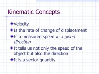 2.1 Kinematics | PPT