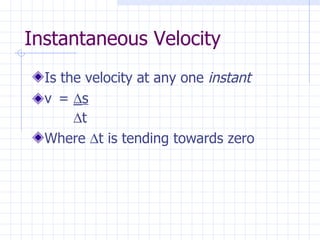 2.1 Kinematics | PPT