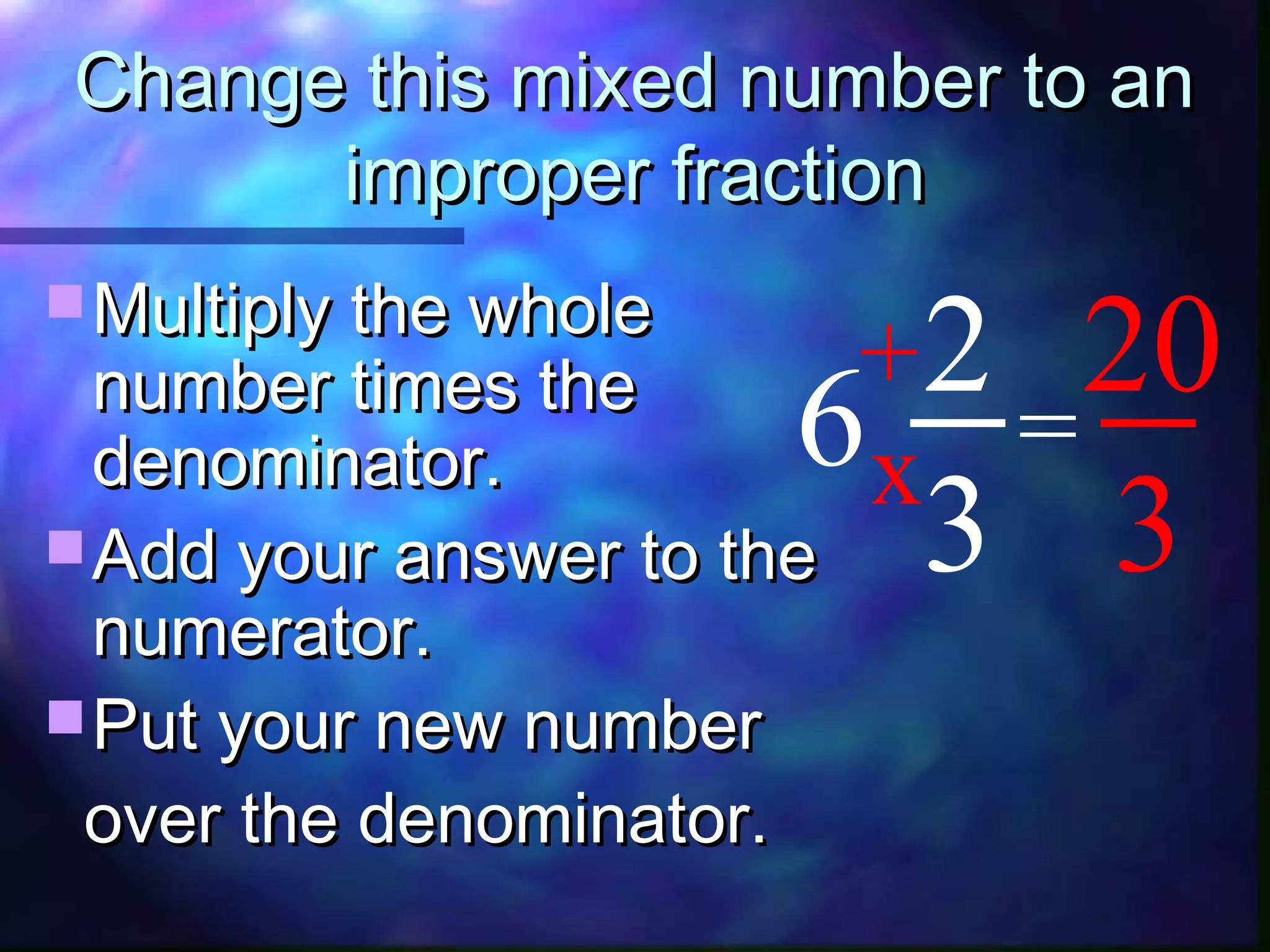 2.1 mixed fractions | PPT
