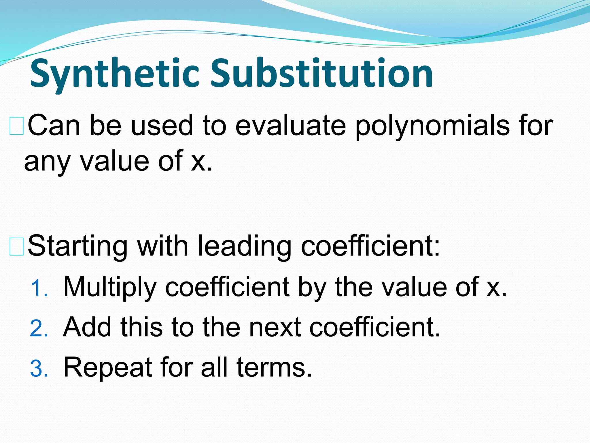 2 1 polynomials | PPT