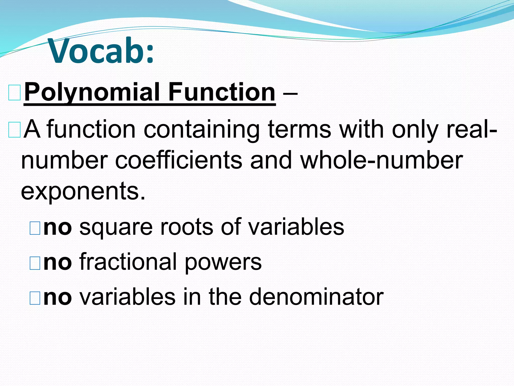 2 1 polynomials | PPTX