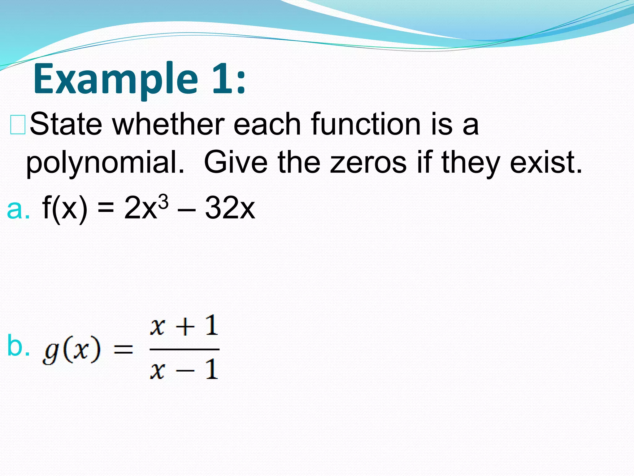 2 1 polynomials | PPTX
