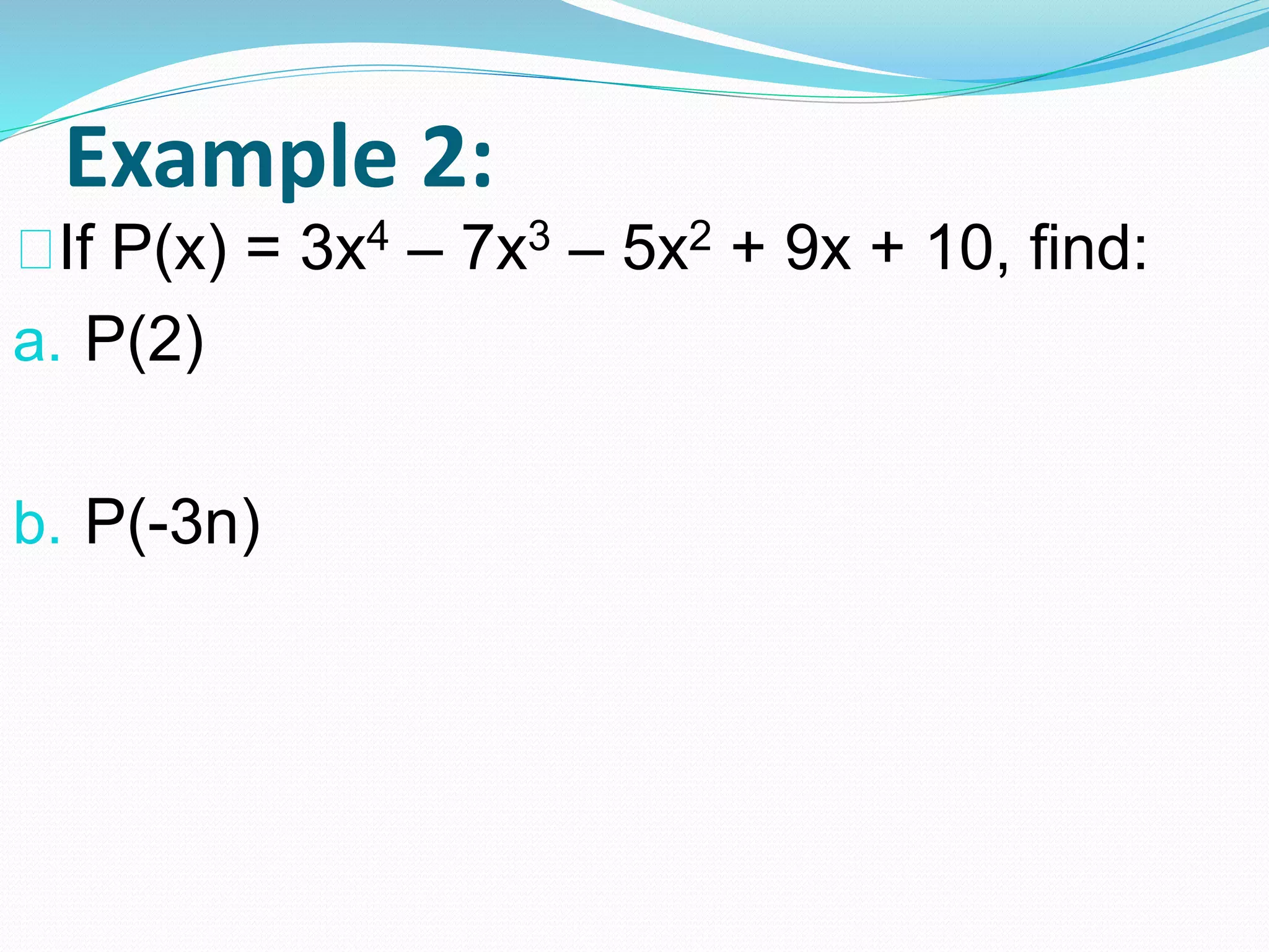 2 1 polynomials | PPT