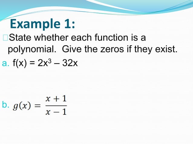 2 1 polynomials | PPT