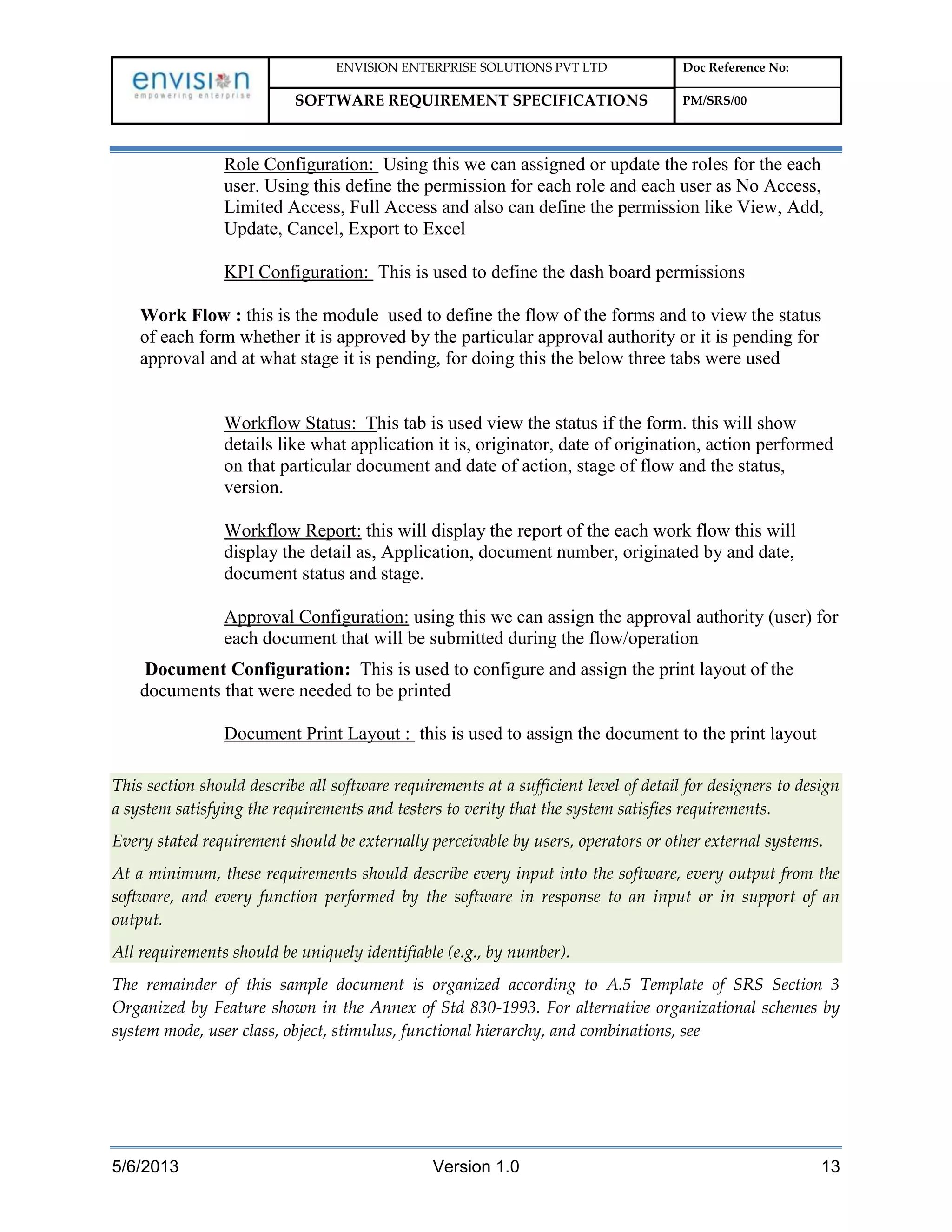 2.1 project management srs | DOCX