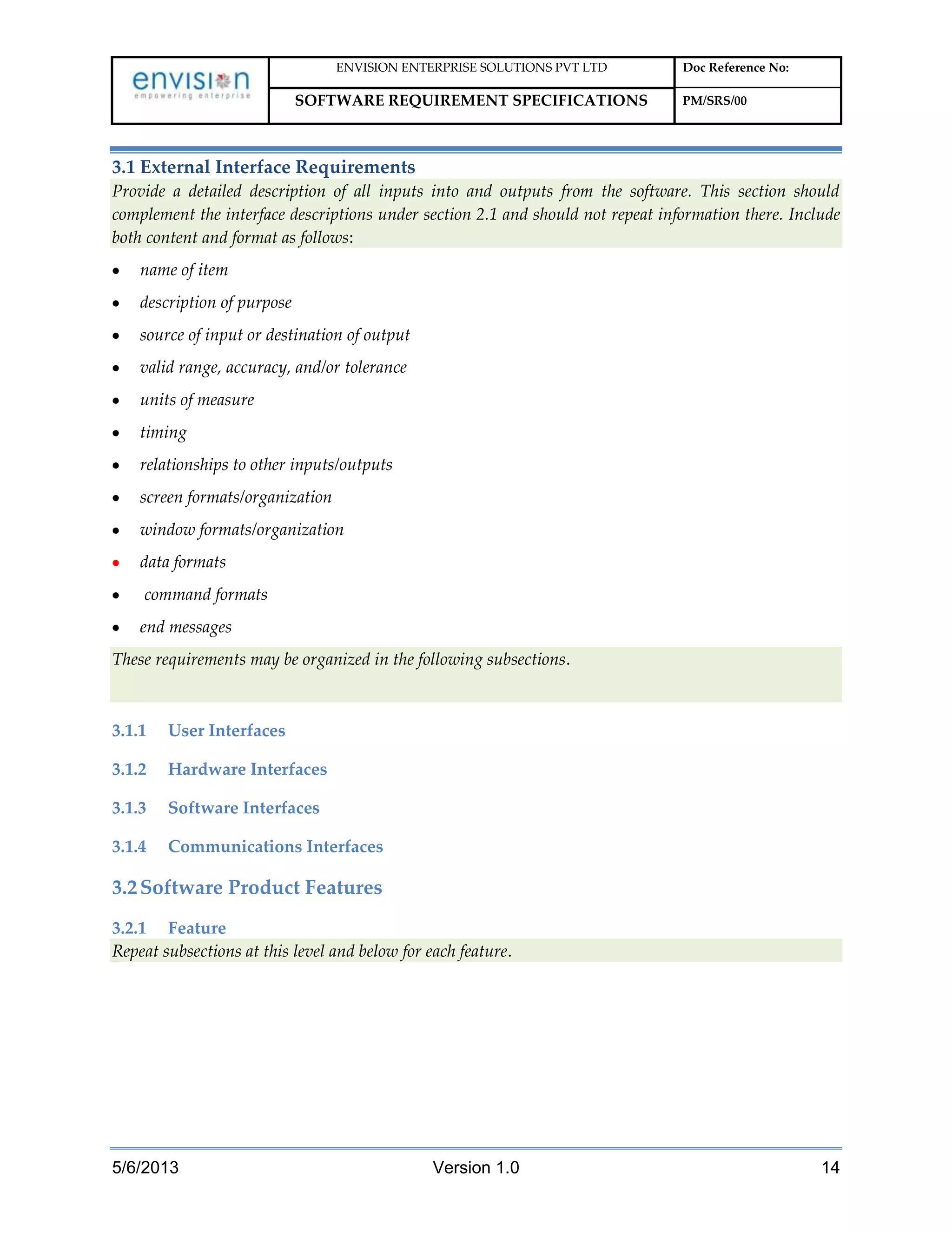 2.1 project management srs | DOCX