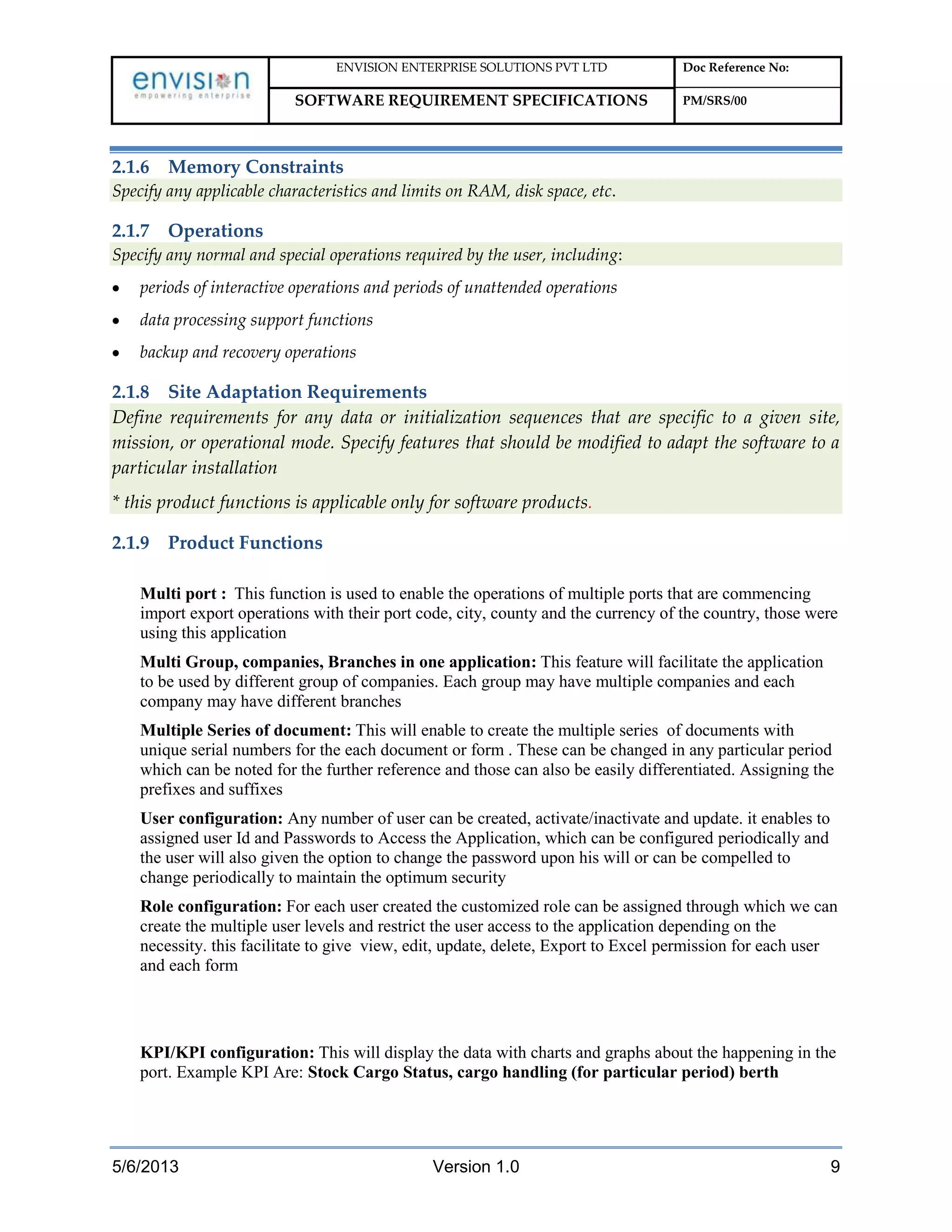 2.1 project management srs | DOCX