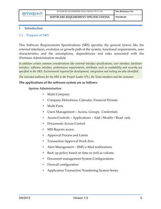 2.1 project management srs | PDF