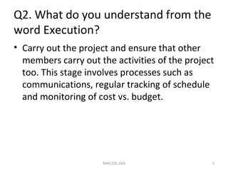 2.1 reflection on project life cycle | PPT