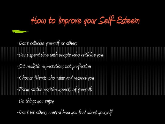 2 1 self esteem-collage | PPT | Mental Health | Diseases and Conditions