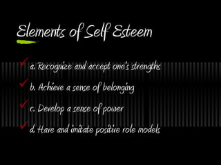 2 1 self esteem-collage | PPT