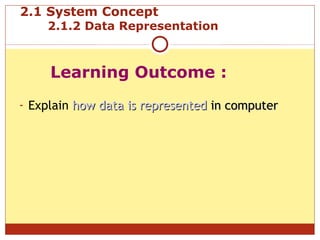 2.1 system concept | PPT | Data Storage and Warehousing | Computing