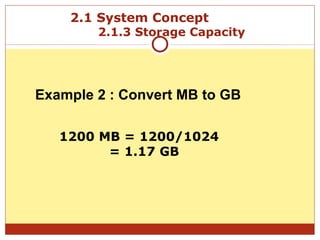 2.1 system concept | PPT | Data Storage and Warehousing | Computing