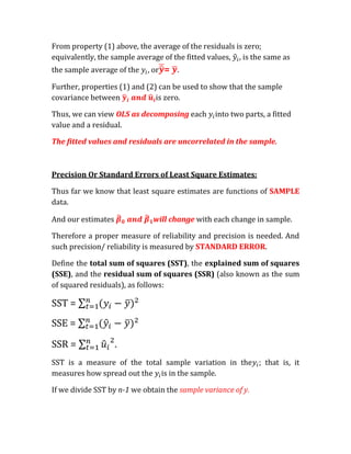 2.1 the simple regression model | PDF