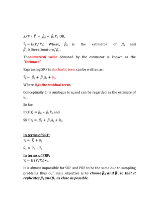 2.1 the simple regression model | PDF