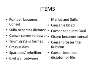 Decline of the Roman Republic | PPTX