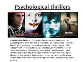 Types of Thriller | PPTX