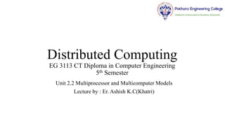 Multi Processor and Multi Computer Models | PPTX