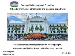 Municipal Solid Waste Management in Yangon | PDF