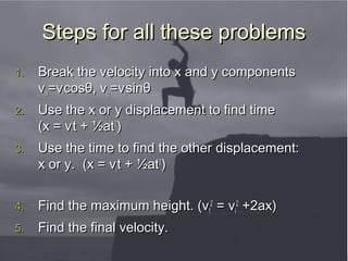 2D Kinematics Notes | PPT