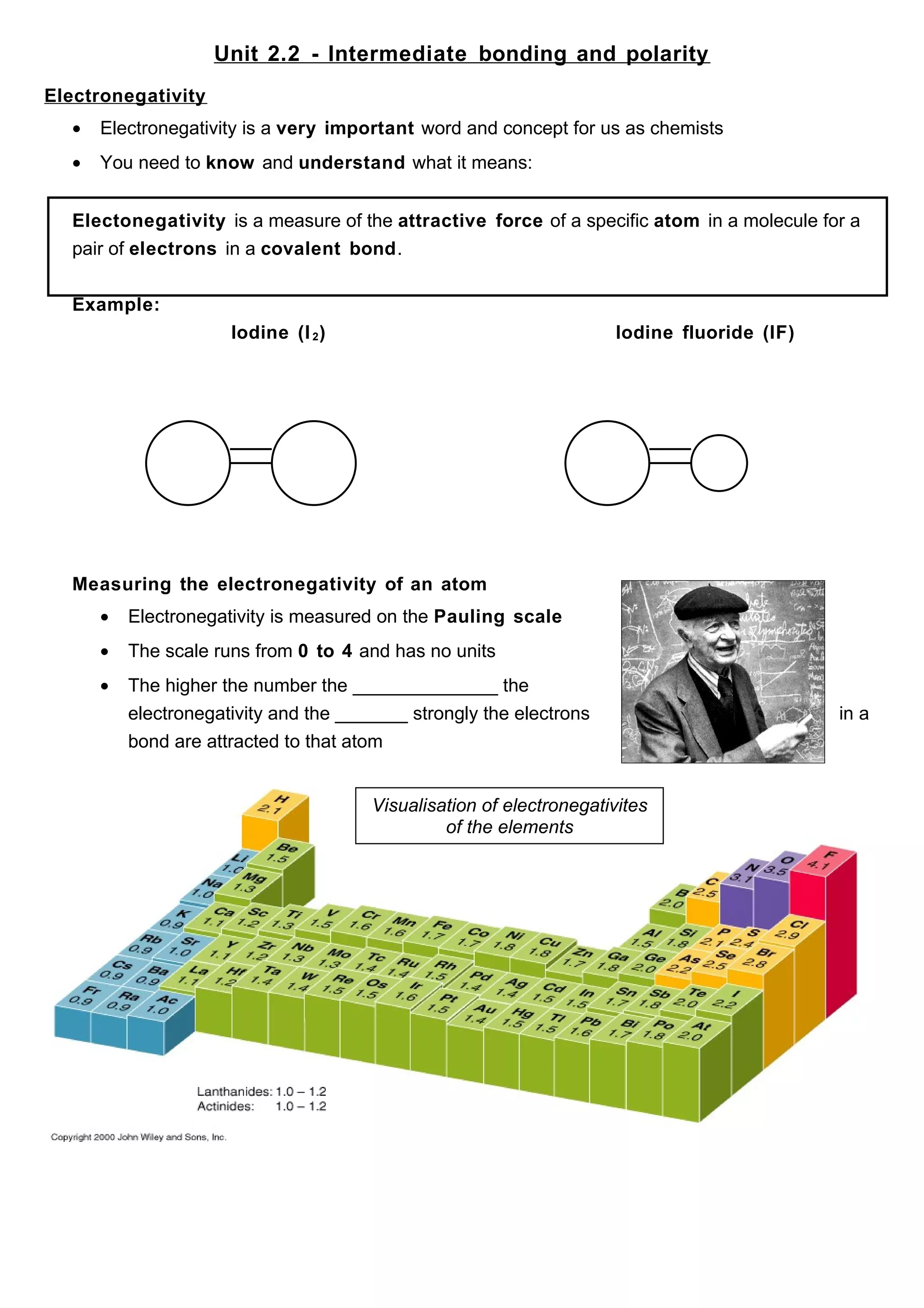 2.2 Intermediate Bonding And Polarity | DOC