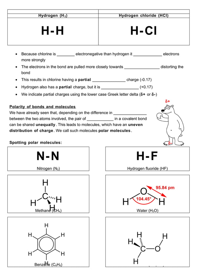 2.2 Intermediate Bonding And Polarity | DOC