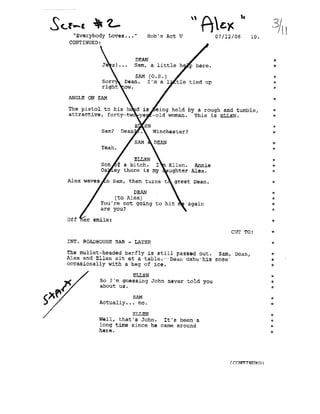 Supernatural 2.02 Everybody Loves a Clown Alex sides (rev) 11pgs | PDF