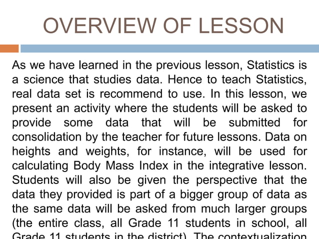 Data Collection Activity | PPTX | Education