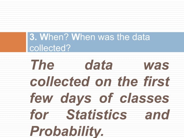Data Collection Activity | PPTX | Education