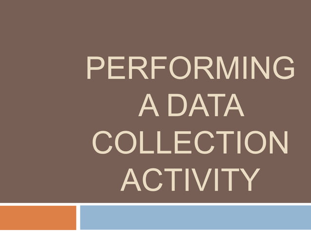 Data Collection Activity | PPTX | Education