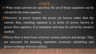Computer Application in Power system: Chapter two - load flow analysis ...
