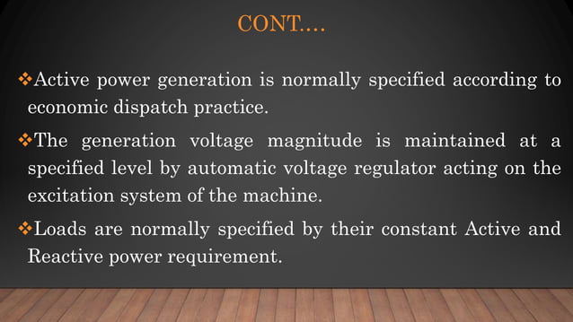 Computer Application in Power system: Chapter two - load flow analysis ...