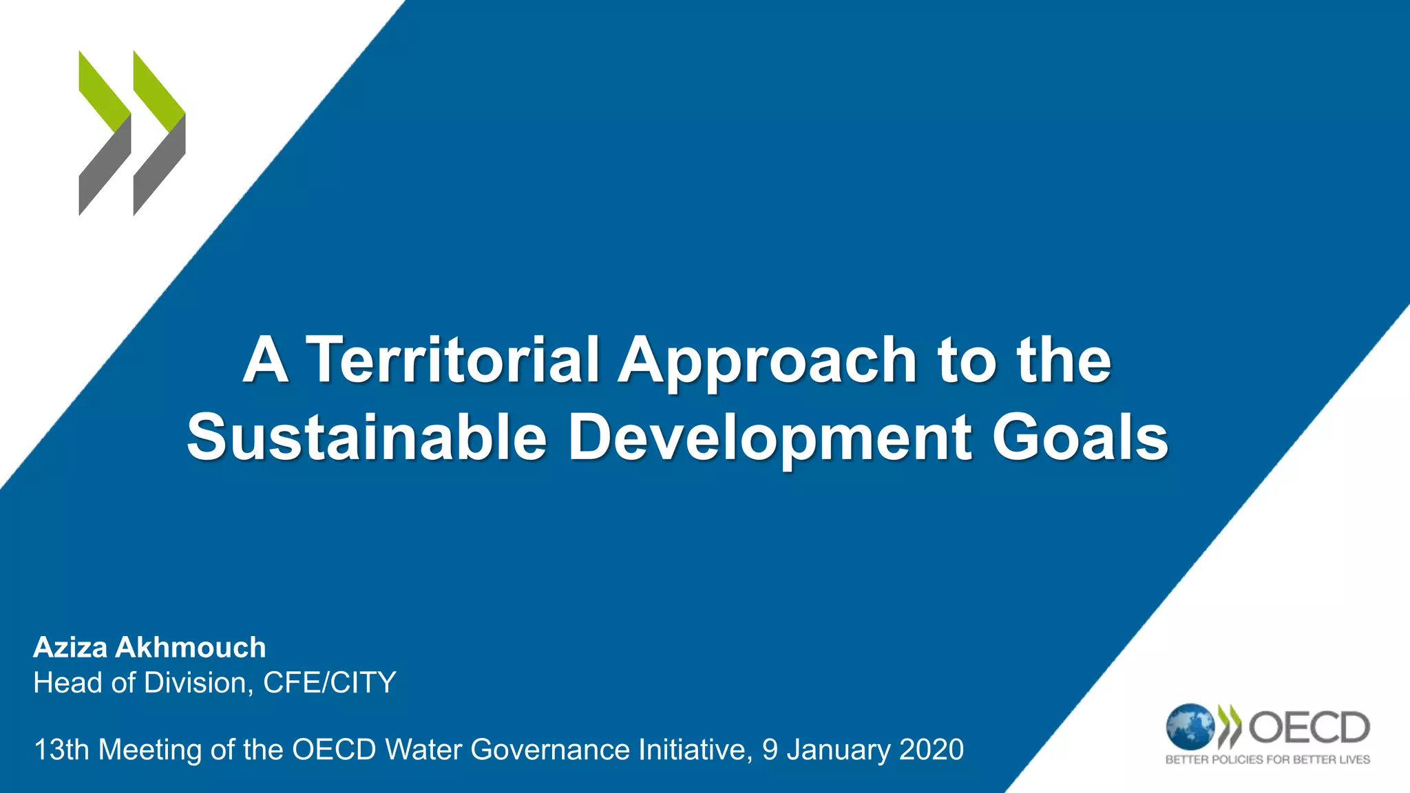 A Territorial Approach to the SDGs | PPTX