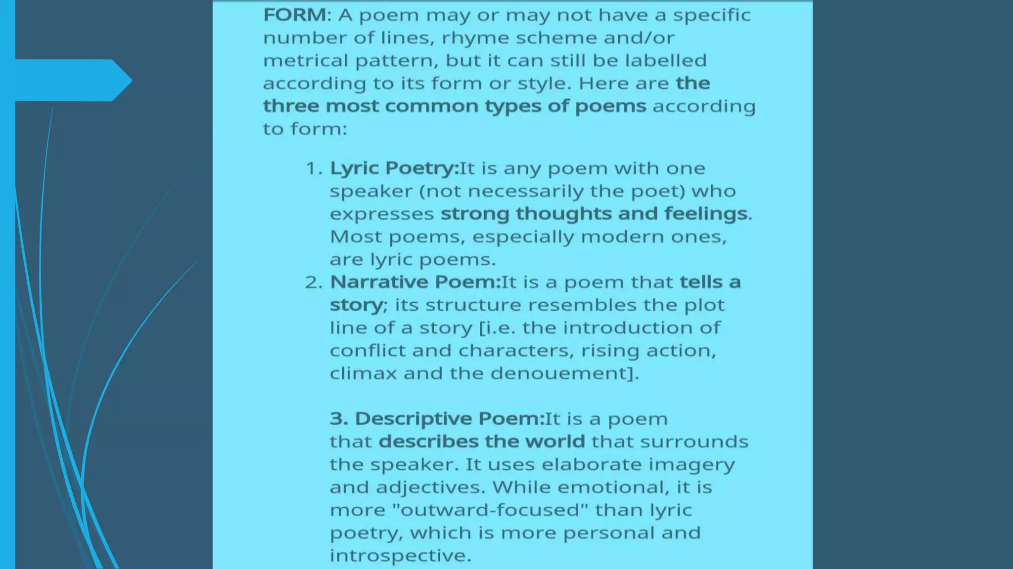 Creative writing (Reading and Writing Poetry) | PPTX