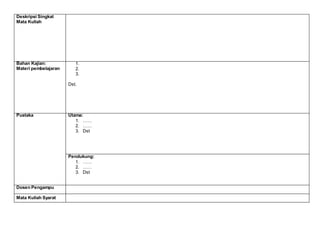 2. template rps obe 2019 | DOCX