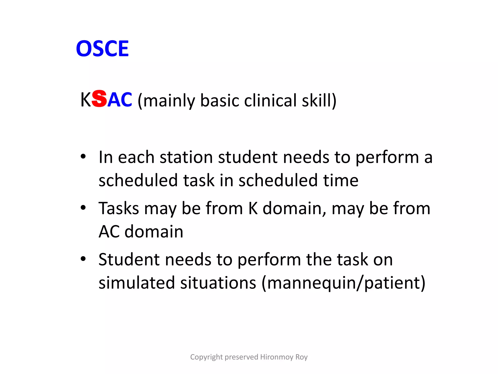 choosing right assessment method+ assessment of clinical skill ...