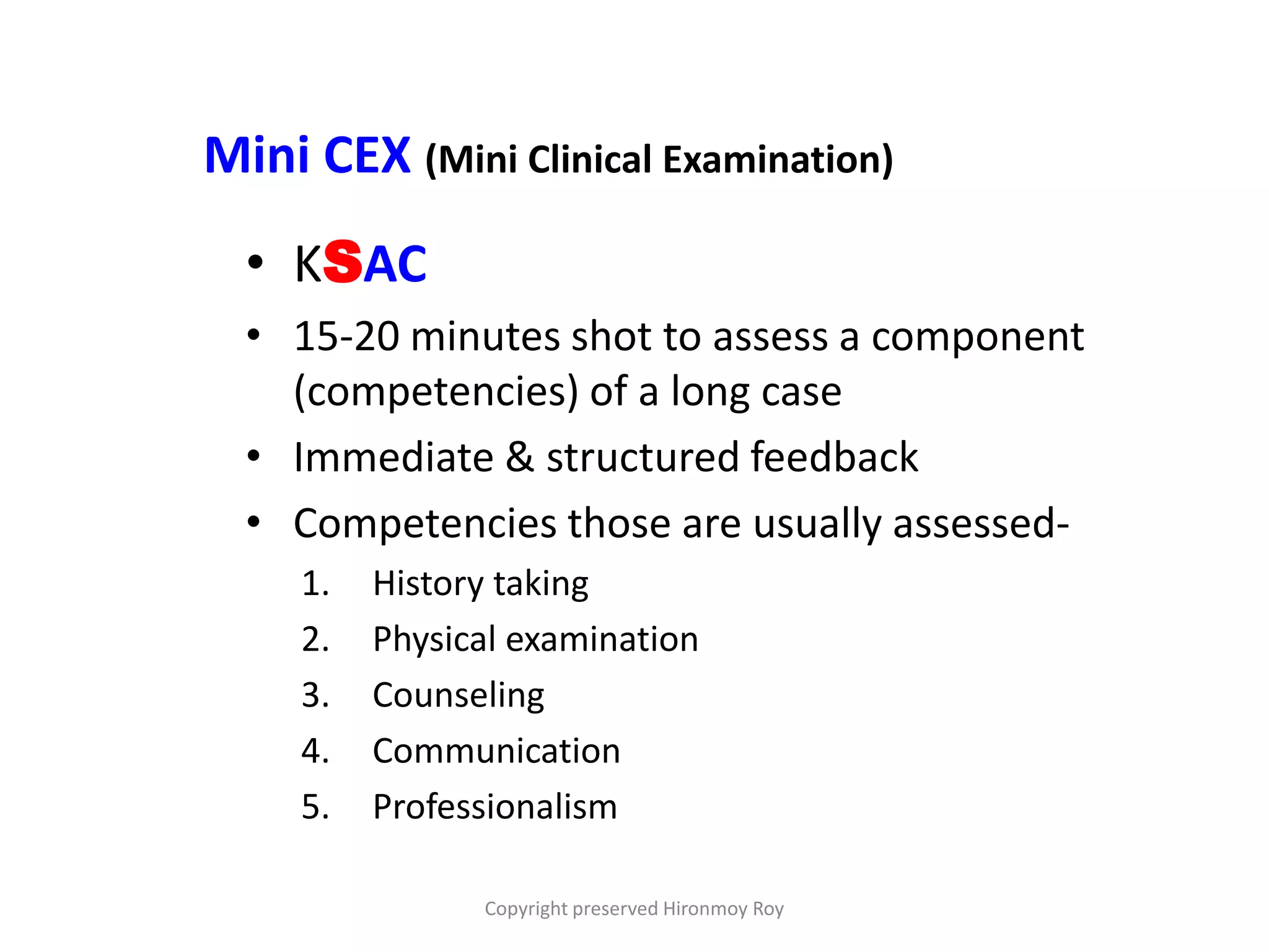 choosing right assessment method+ assessment of clinical skill ...