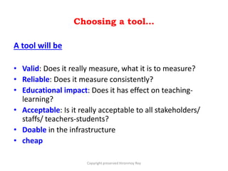 choosing right assessment method+ assessment of clinical skill ...
