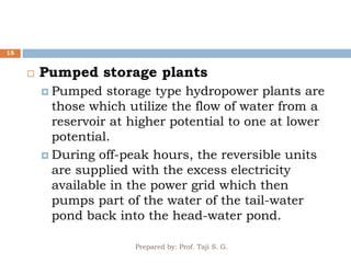 Classification of hydro power plant | PDF