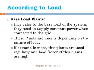 Classification of hydro power plant | PDF