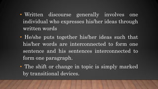 Written Discourse | PPTX