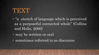 Written Discourse | PPTX