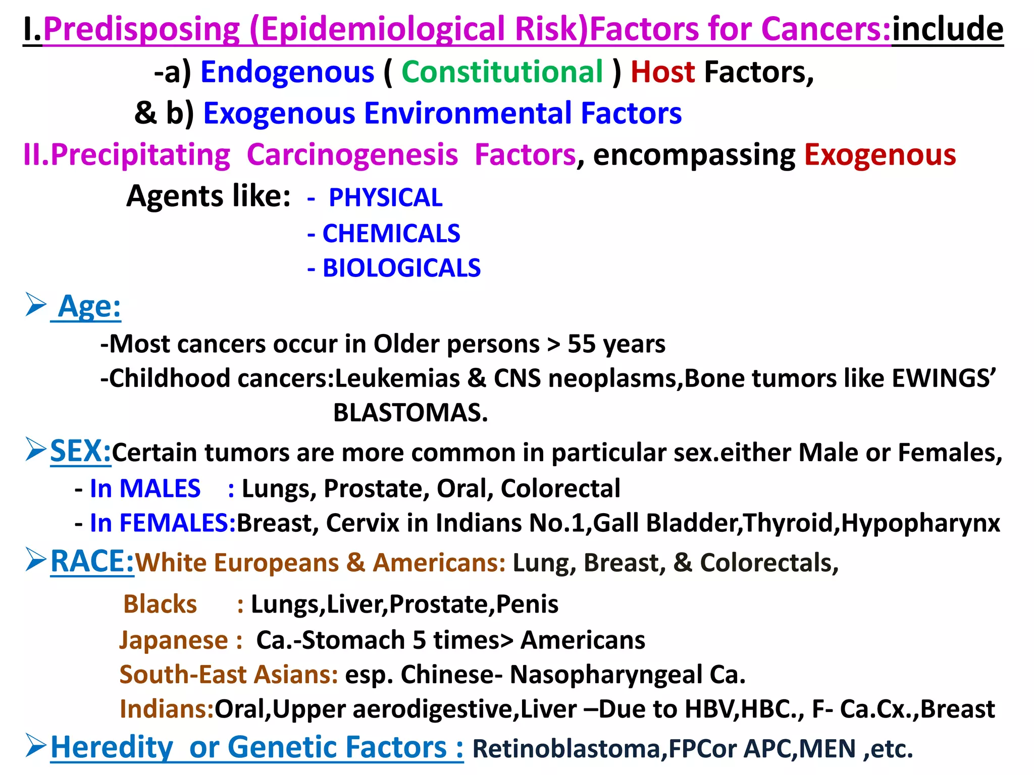 aetiology of tumour | PPTX