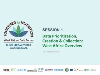 T4N - Session 1: Data prioritisation, creation and collection - West Africa Overview | PPT