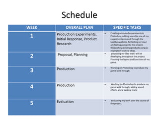 2. initial plans | PPT