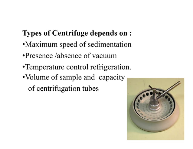 BioMedical Instrumentation-II Parts of centrifuge machine ...